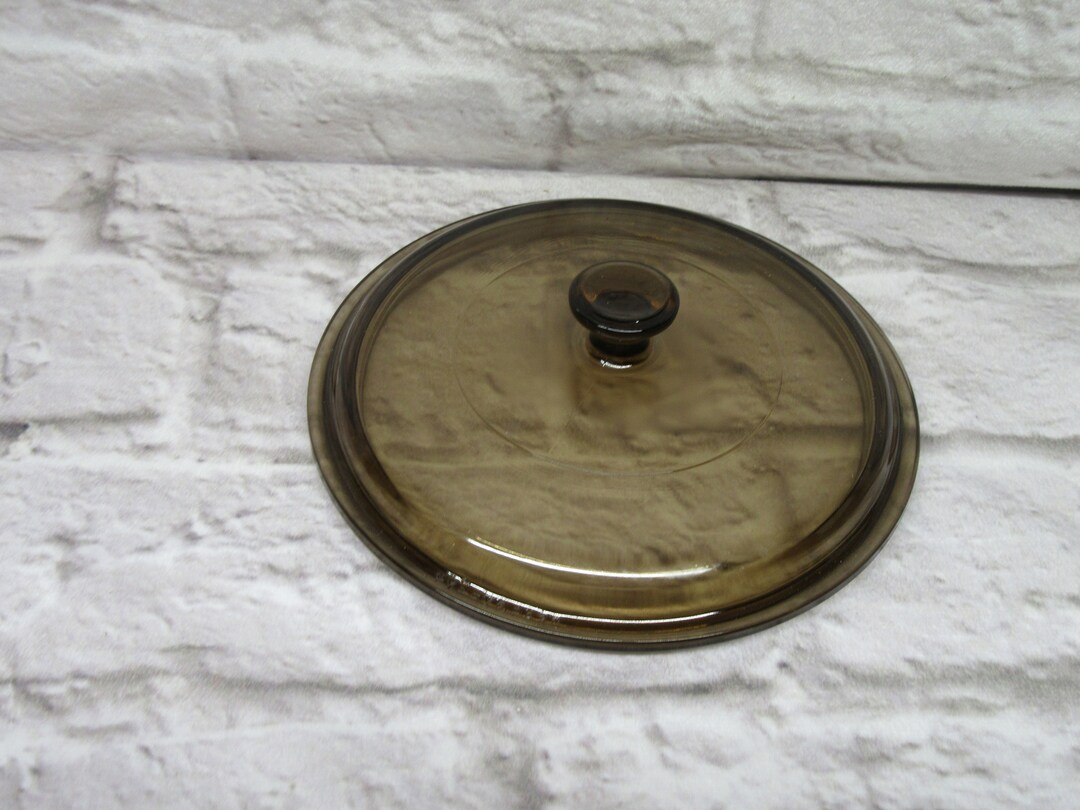 Vintage Pyrex Replacement Amber Glass Lid P83C 6 1/2 Inch Diameter P 83 ...