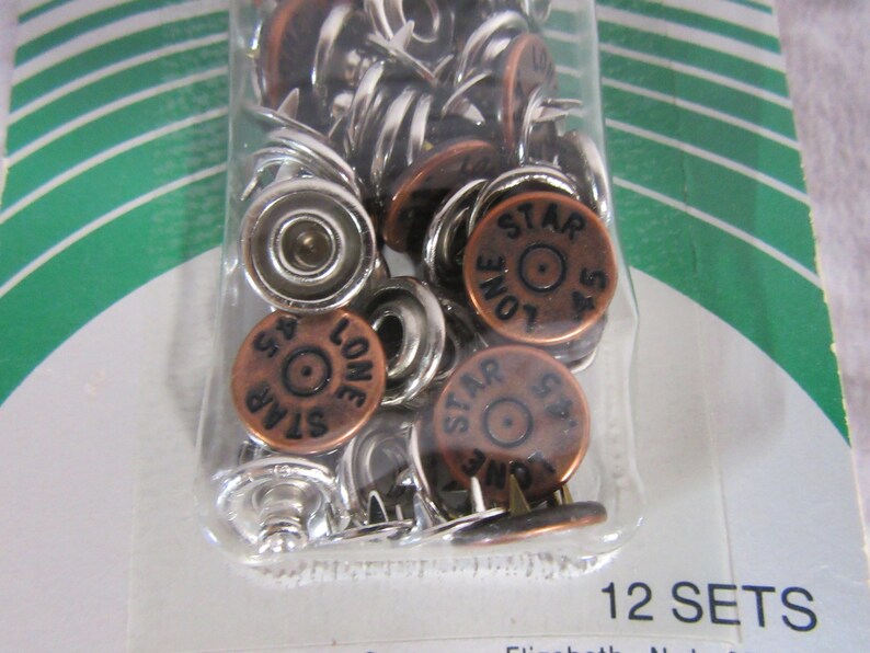 Singer Lonestar Cap Snaps 12 Sets - Etsy