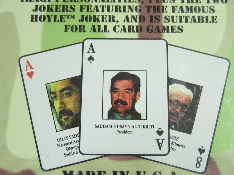 Original Iraqi Most Wanted Playing Cards Brand NEW Factory Sealed ...