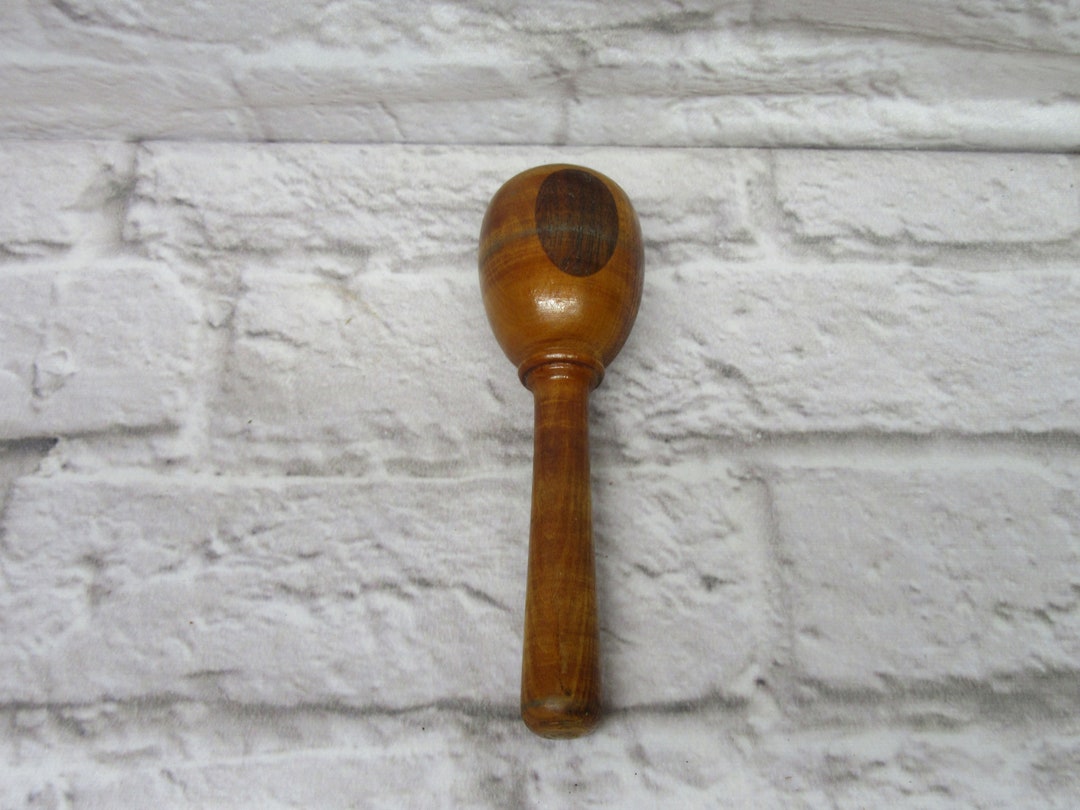 Vintage Wood Sock Darner Darning Egg Sewing Knitting Mending Tool With ...