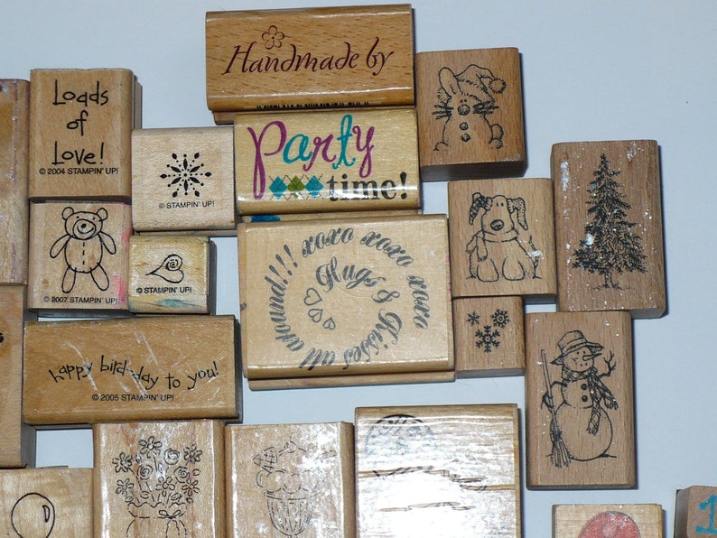 Huge Vintage STAMPIN' UP Rubber Stamp Lot and Other Stamps Stampin' Up ...
