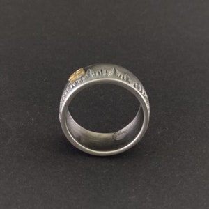 Wedding Bands,fir Trees in Mountains Forest Landscape Pattern,mens and ...