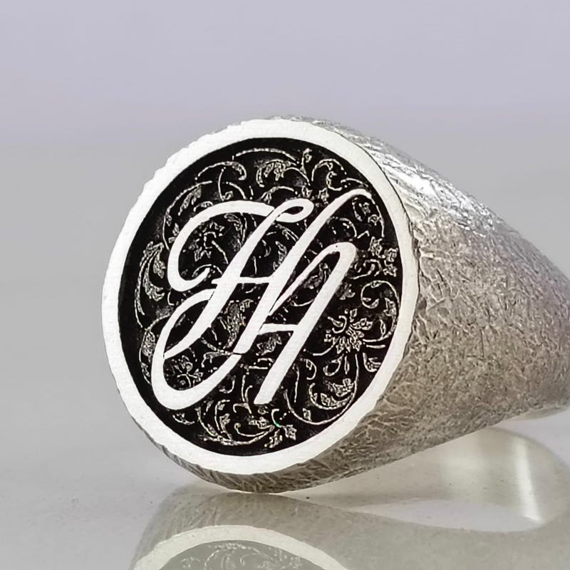 Mens Custom Logo Ring - Etsy