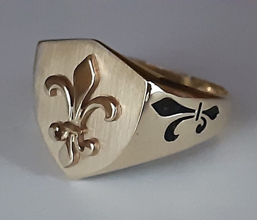 10K Gold, 14K Gold, 18K Gold, Family Crest Ring-coat of Arms- Family ...