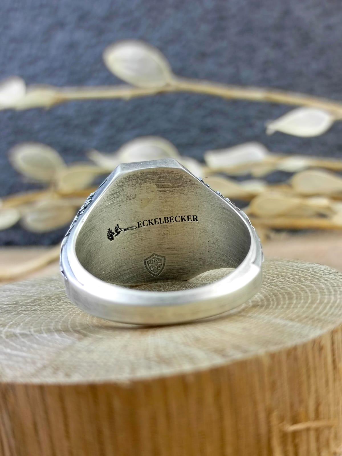 Custom Family Crest Signet Ring: Sterling Silver Coat of Arms - Etsy