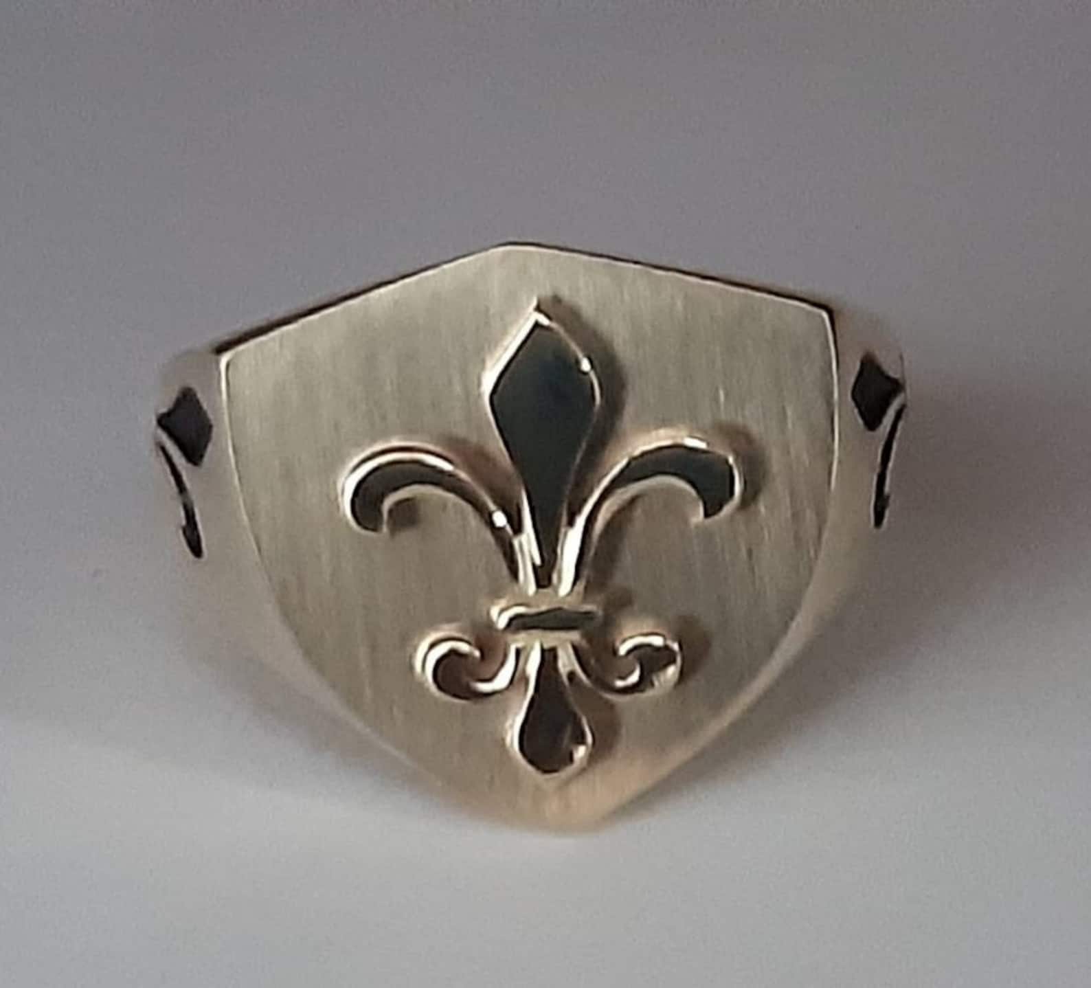 10K Gold 14K Gold 18K Gold Family Crest Ring-coat of Arms - Etsy