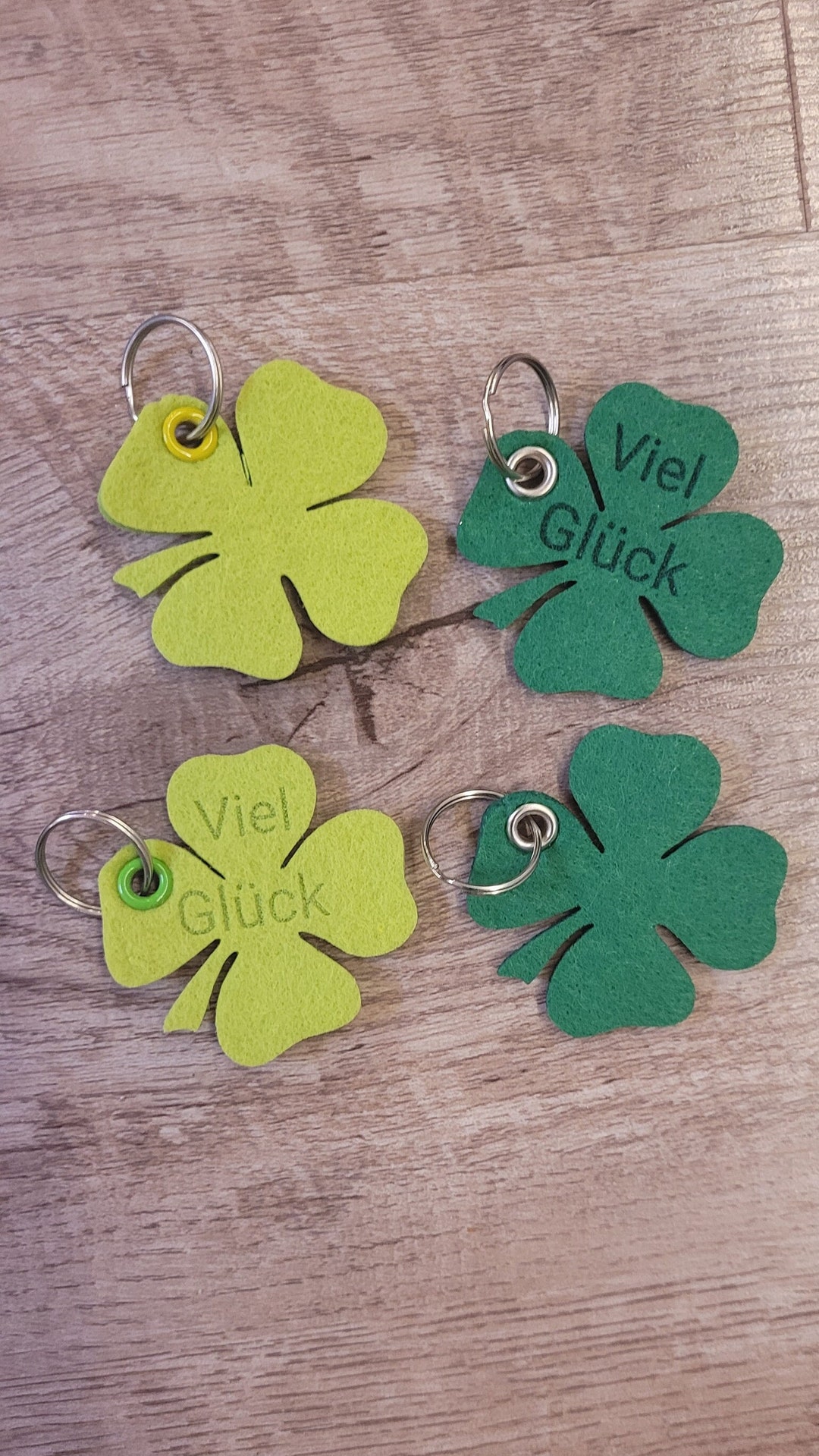 The Lucky Charm for 2025 Keyring Clover Leaf With Key Ring – Good Luck ...