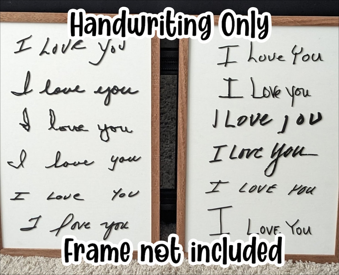 Handwriting to Acrylic - Turn Hand Written Text Into a Craft Project ...