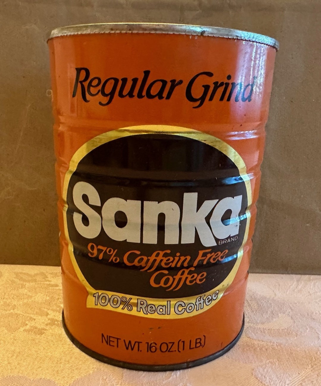 Empty Vintage Sanka Coffee Can Tin 16 Oz Size No Lid - Etsy