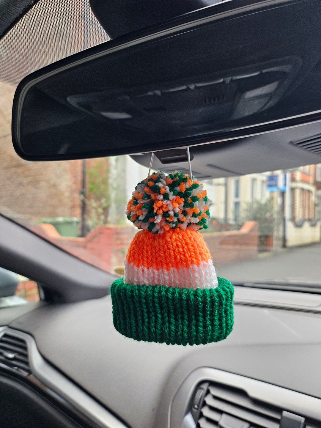 Irish Bobble Hat Window Hanger / Sticker / Car Rearview Mirror Hanger ...