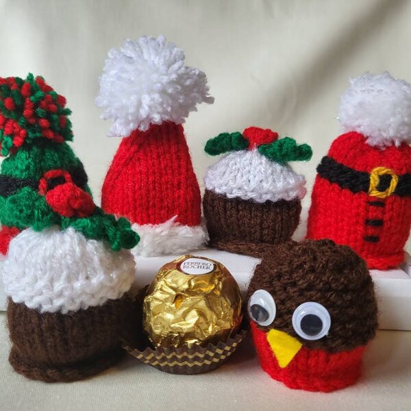Christmas Ferrero Rocher Knitted Covers - Etsy