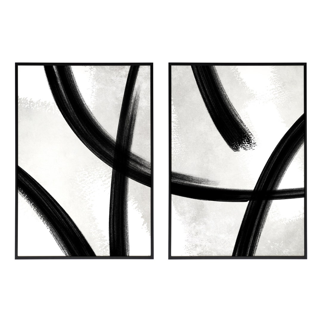 Poster Set Modern Art Home Two-part Picture Set for Home - Etsy