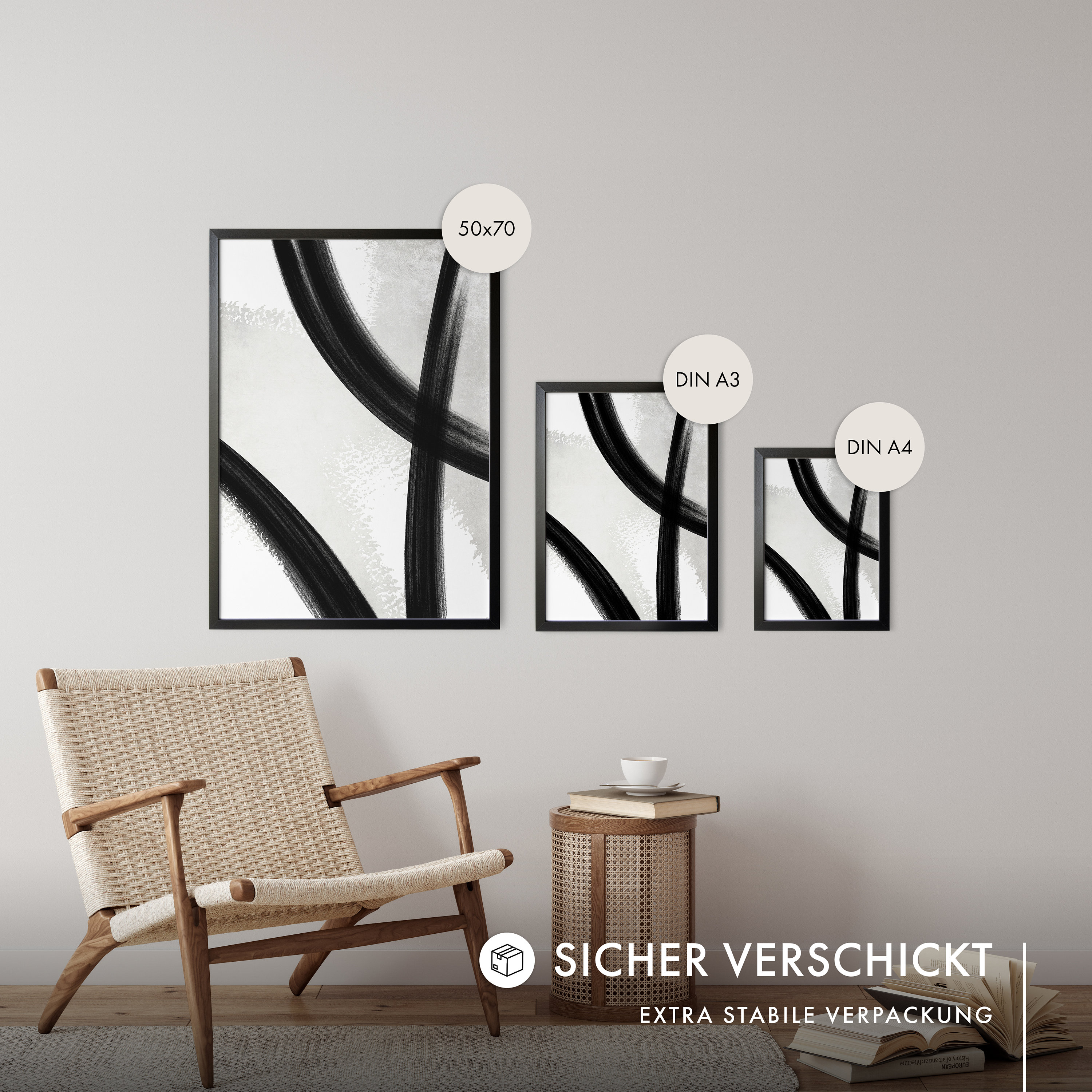 Poster Set Modern Art Home Two-part Picture Set for Home - Etsy