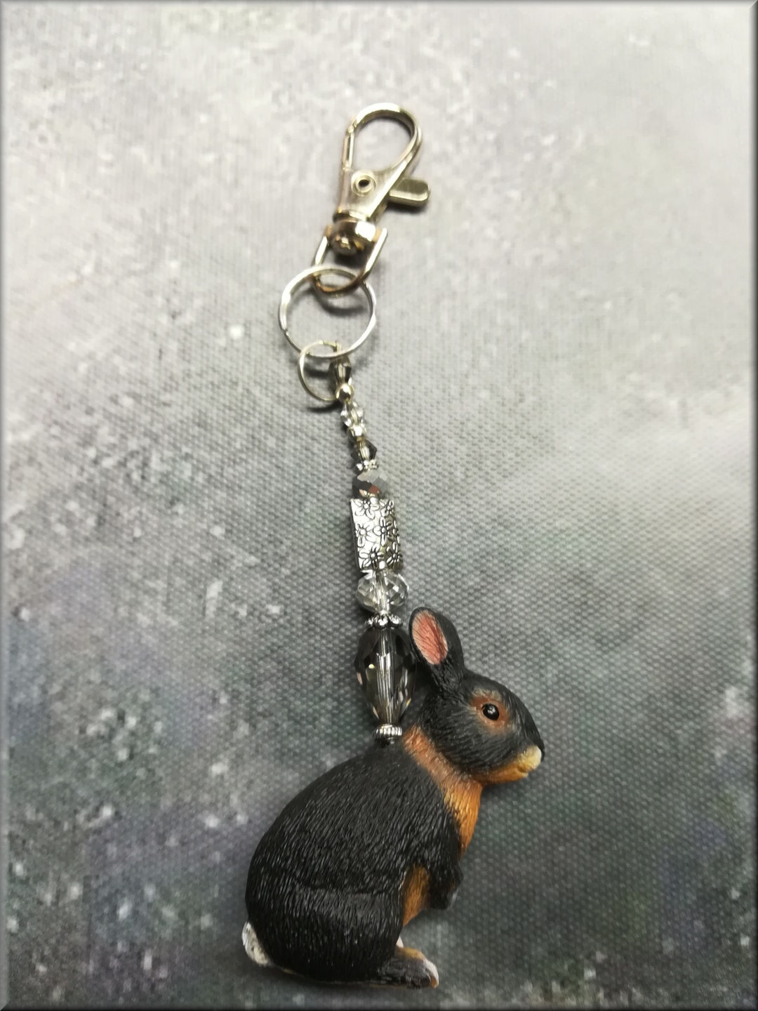 Talisman Keychain Dwarf Rabbit - Etsy
