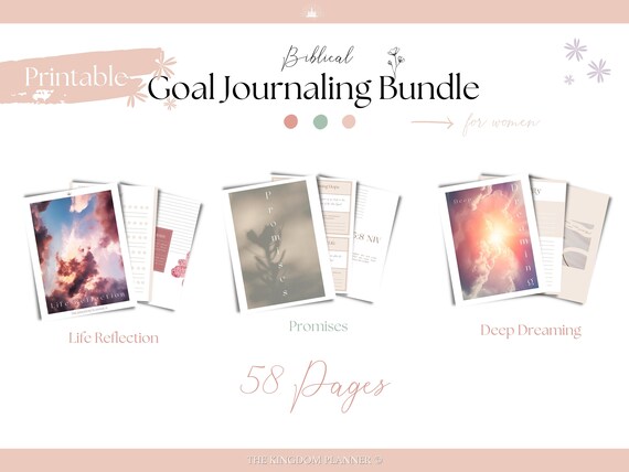 Goal Setting Workbook Bundle Life Reflection Journal - Etsy