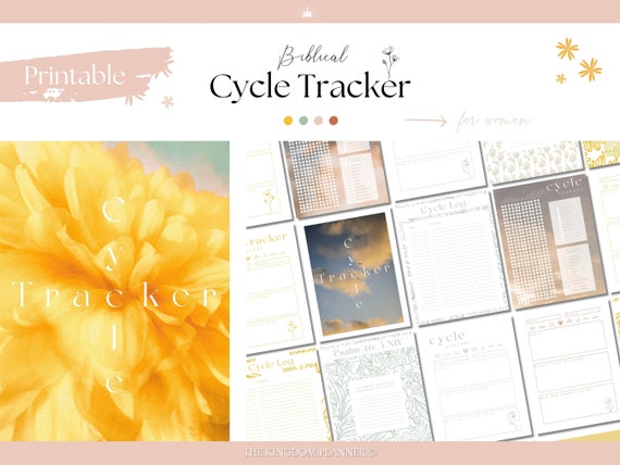 Cycle Tracker Instant Download Period Tracker Planner - Etsy