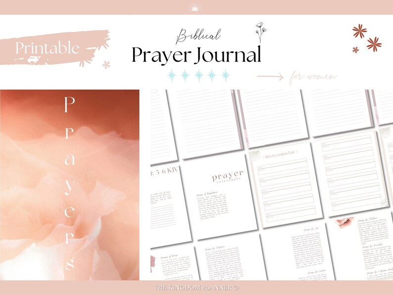 Christian Prayer Journal Instant Download Faith Journal - Etsy