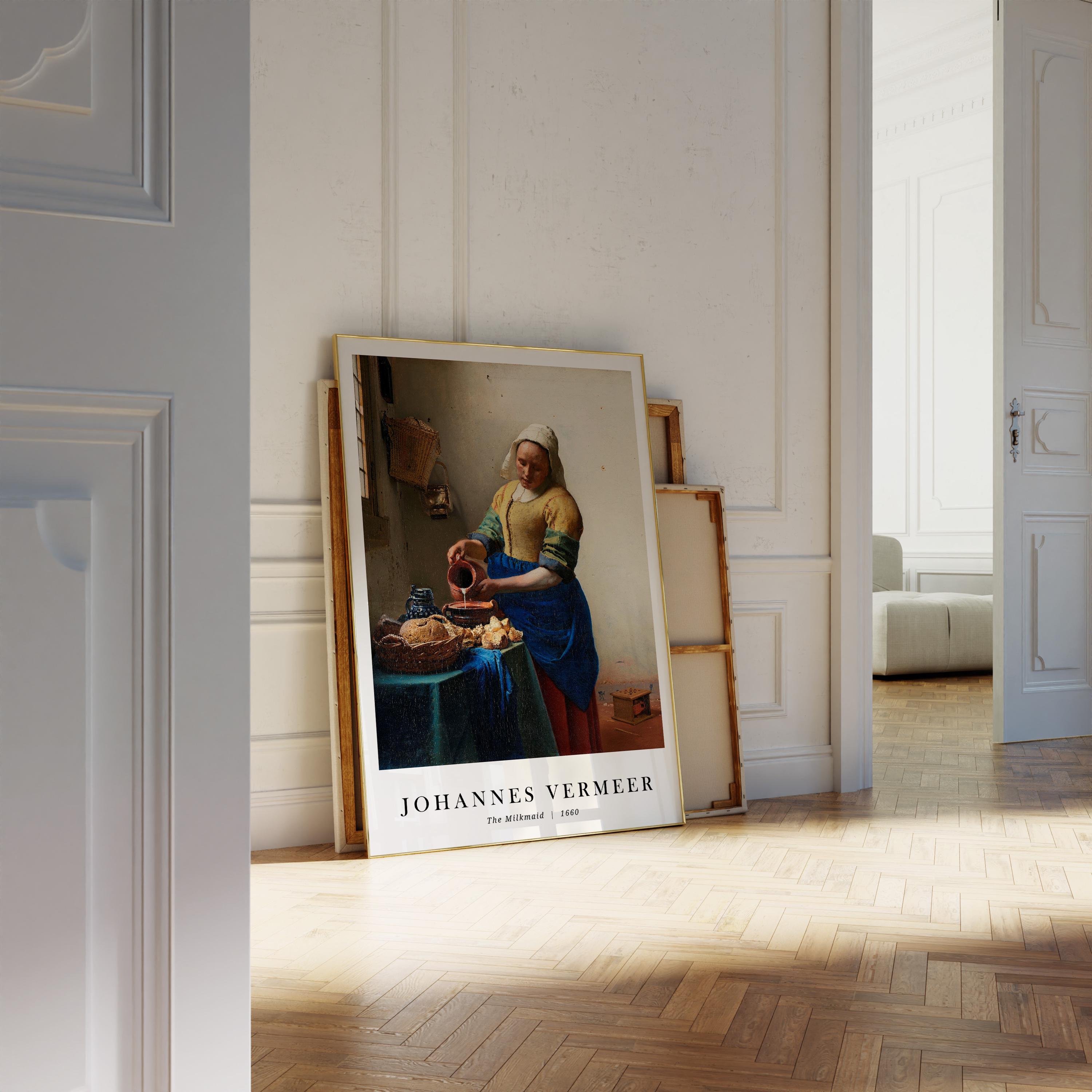 Johannes Vermeer, the Milkmaid Print, Vermeer Poster, Vermeer Print ...