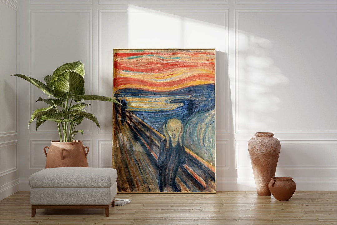 Edvard Munch the Scream Poster, Exhibition Poster, Edvard Munch Print ...