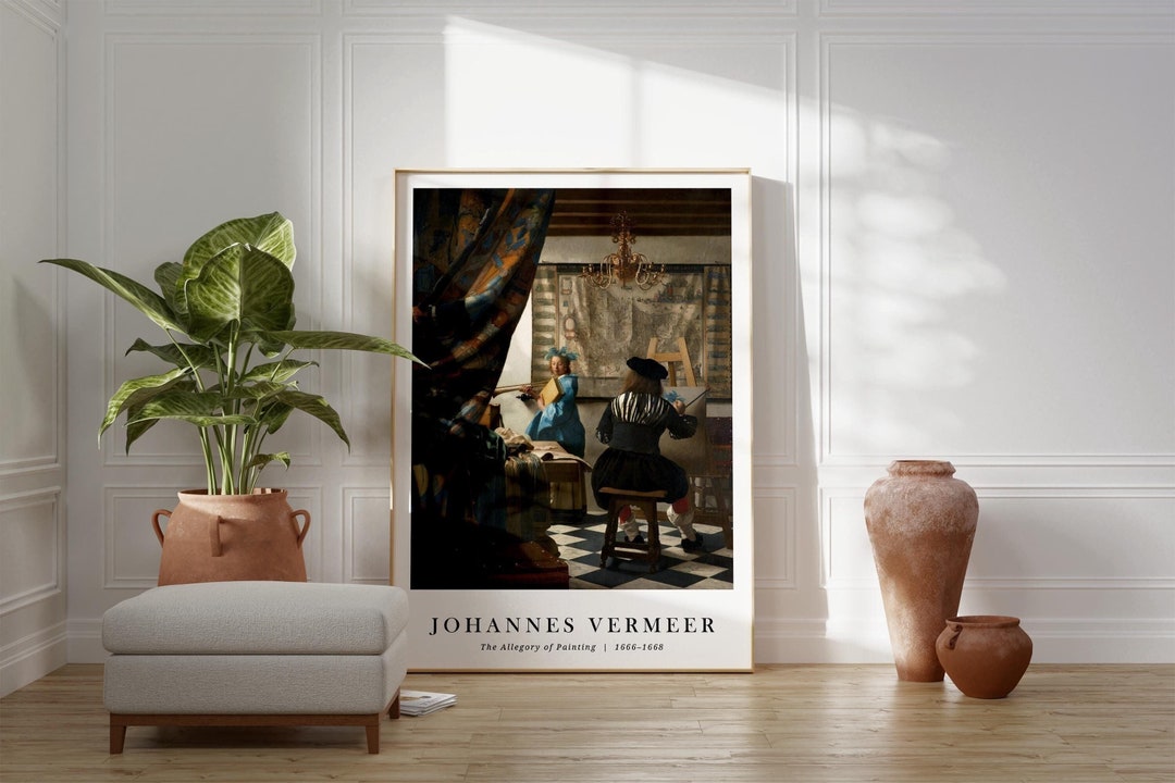 Johannes Vermeer, the Allegory of Painting, Vermeer Poster, Vermeer ...