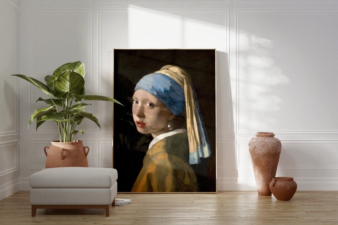 Johannes Vermeer, Girl With a Pearl Earring, Vermeer Poster, Vintage ...