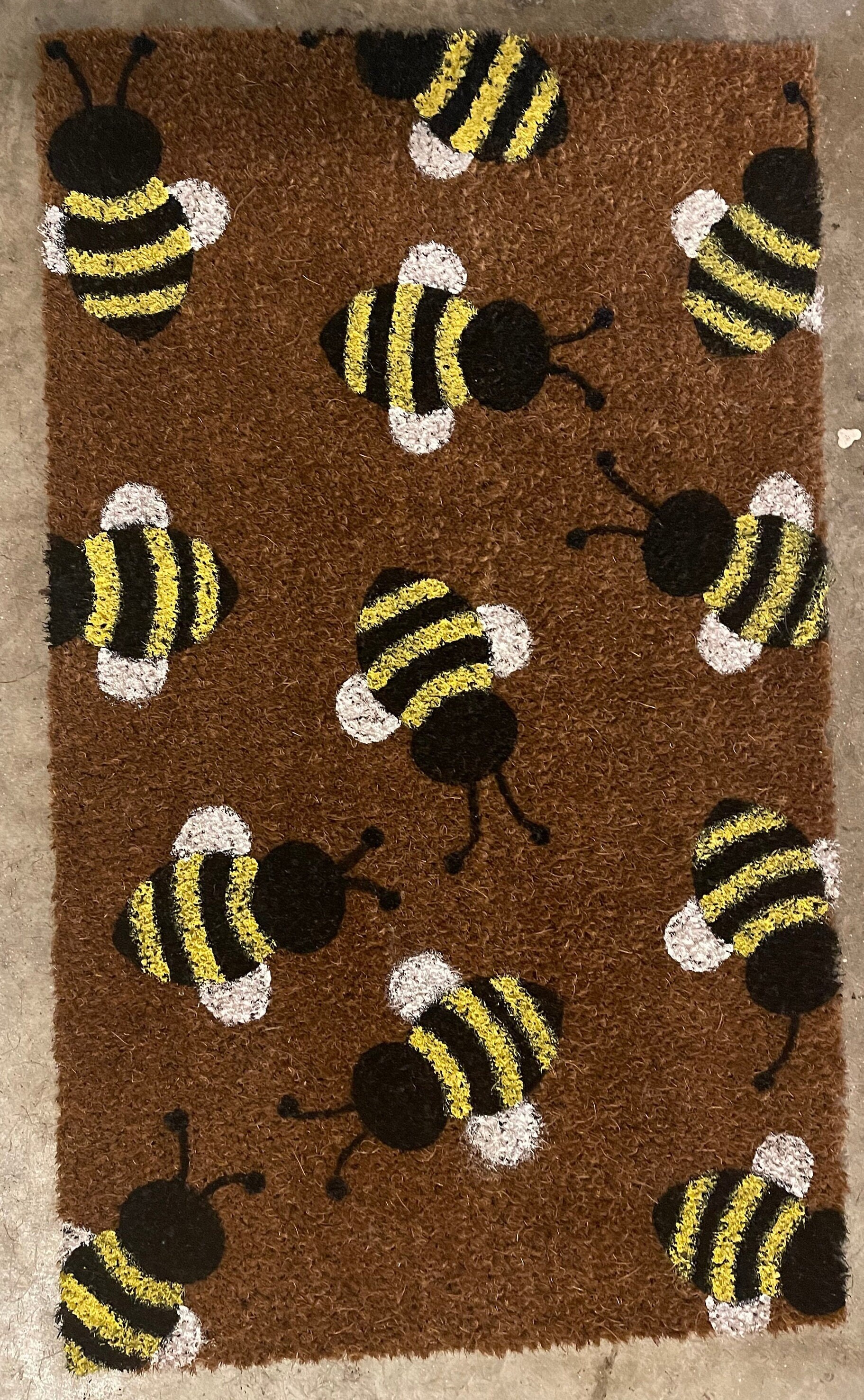 Bee Coir Door Mat - Etsy