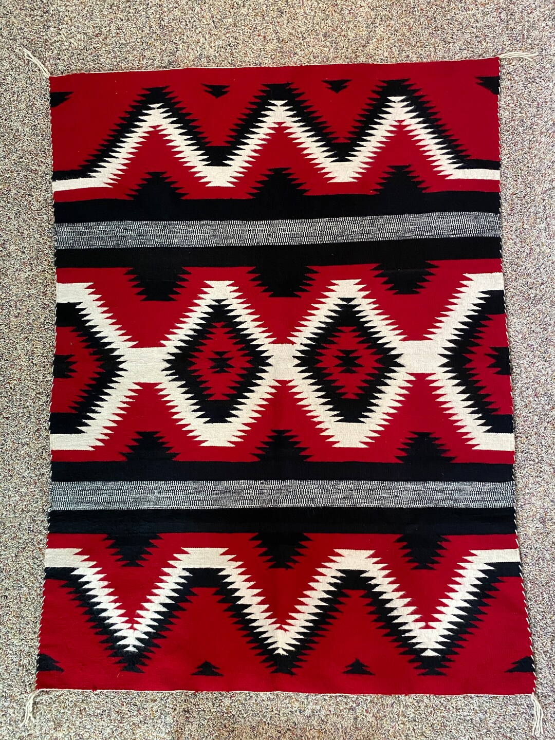Vintage Revival/ganado Navajo Rug - Etsy