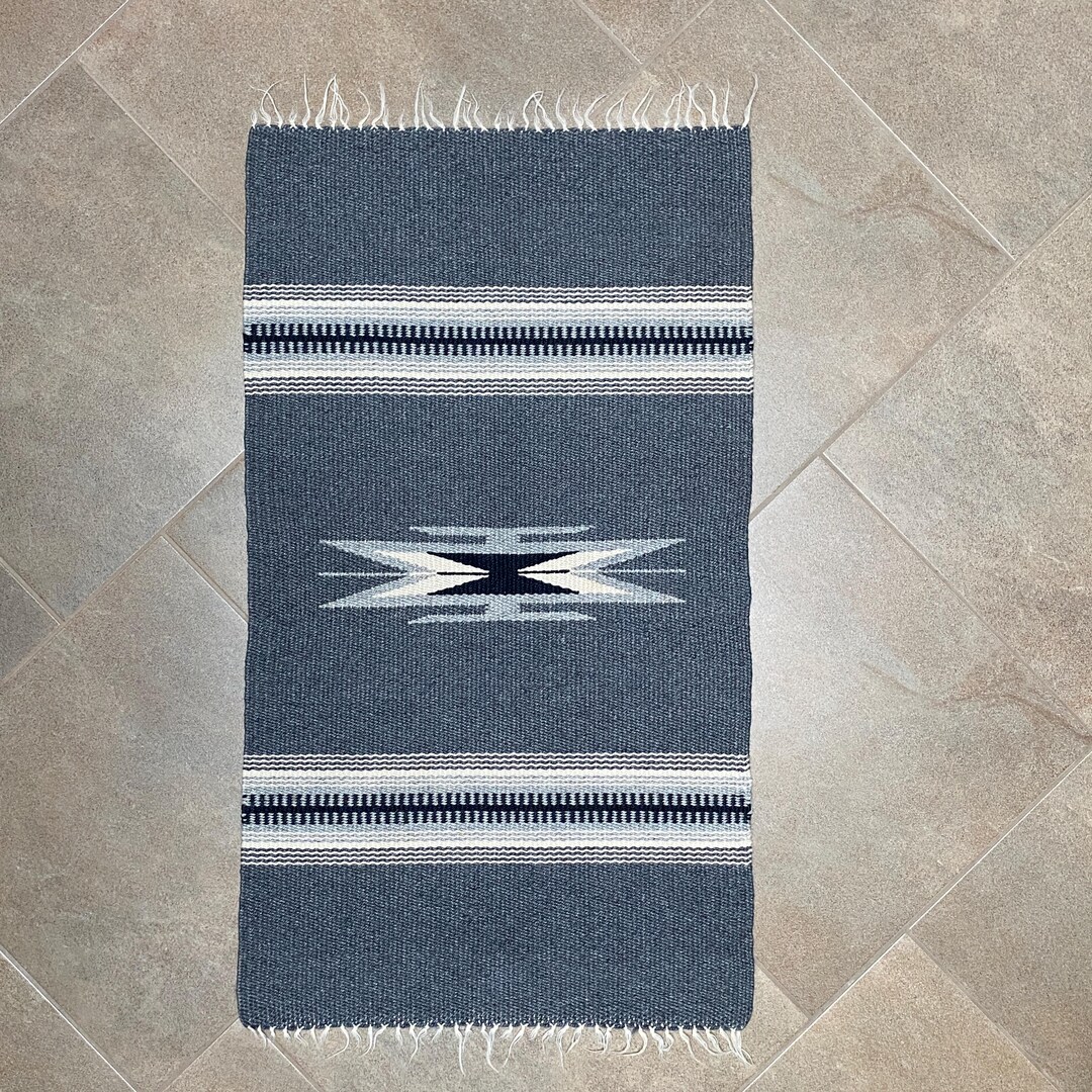Vintage Chimayo Handwoven Wool Rug Weaving 25" X 44" - Etsy