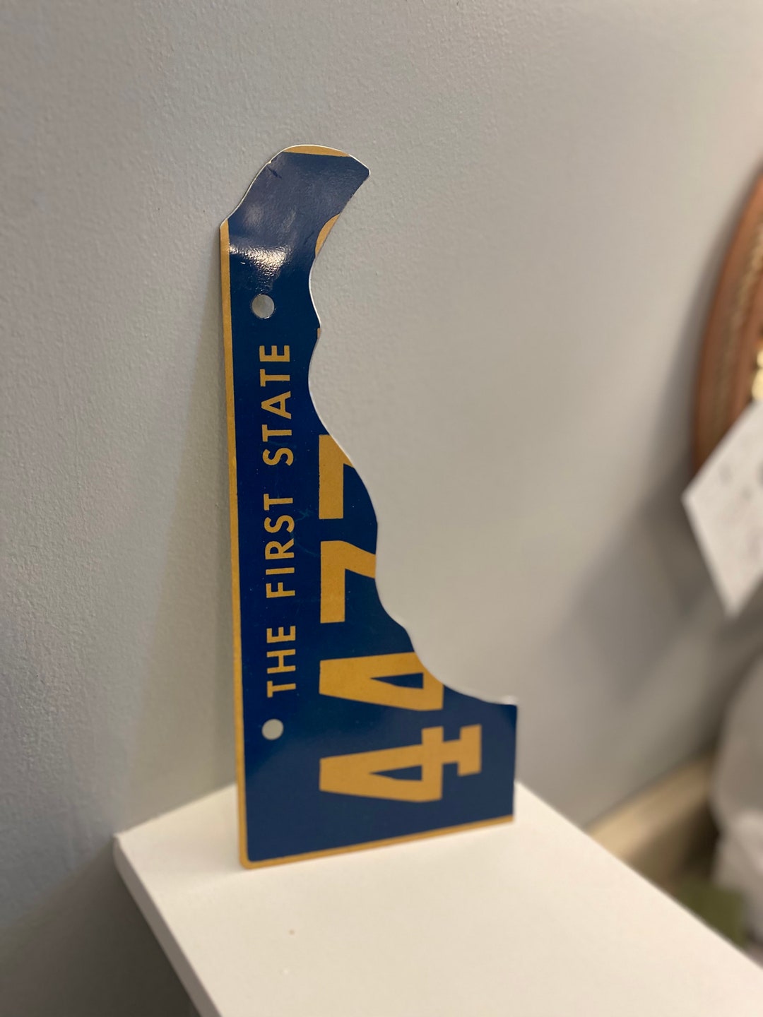 Delaware State License Plate Cutout - Etsy