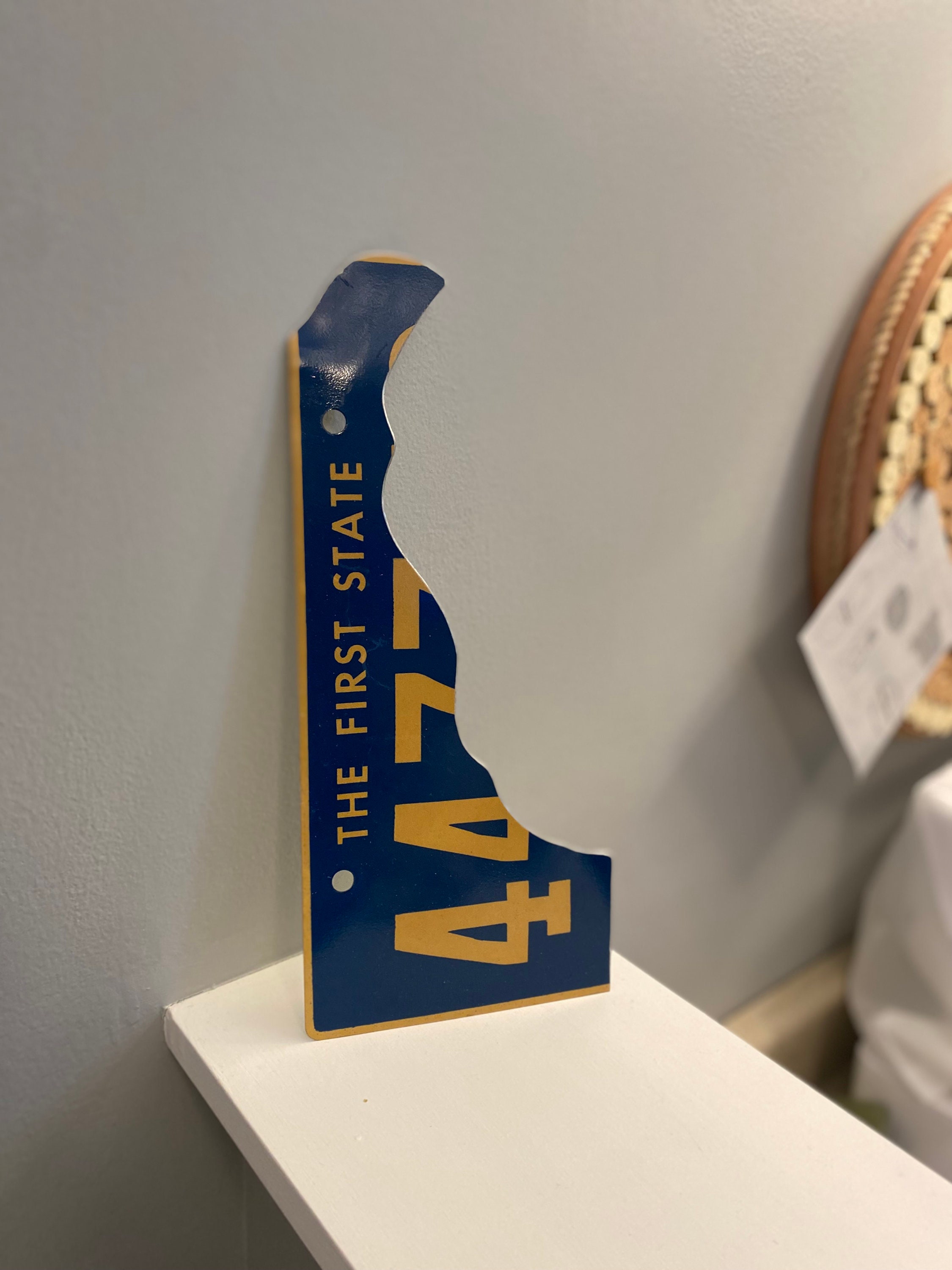Delaware State License Plate Cutout - Etsy