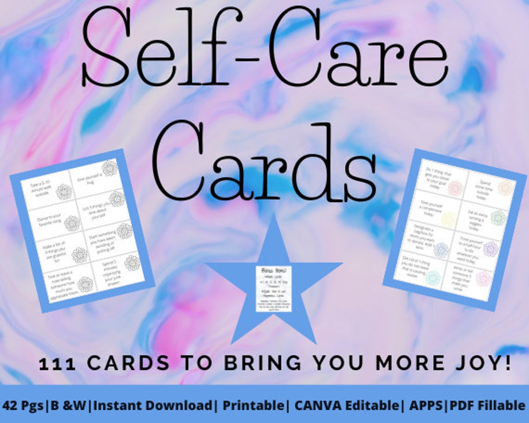 Self-care Cards - Etsy