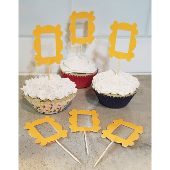 12 Piece Friends TV Series Yellow Frame | Etsy