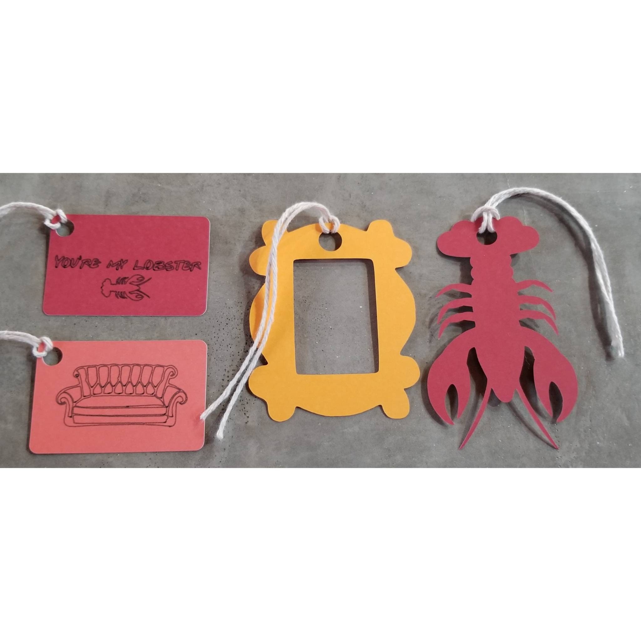 12 Piece Friends TV Show Gift Tag Set/friends TV Series Party - Etsy