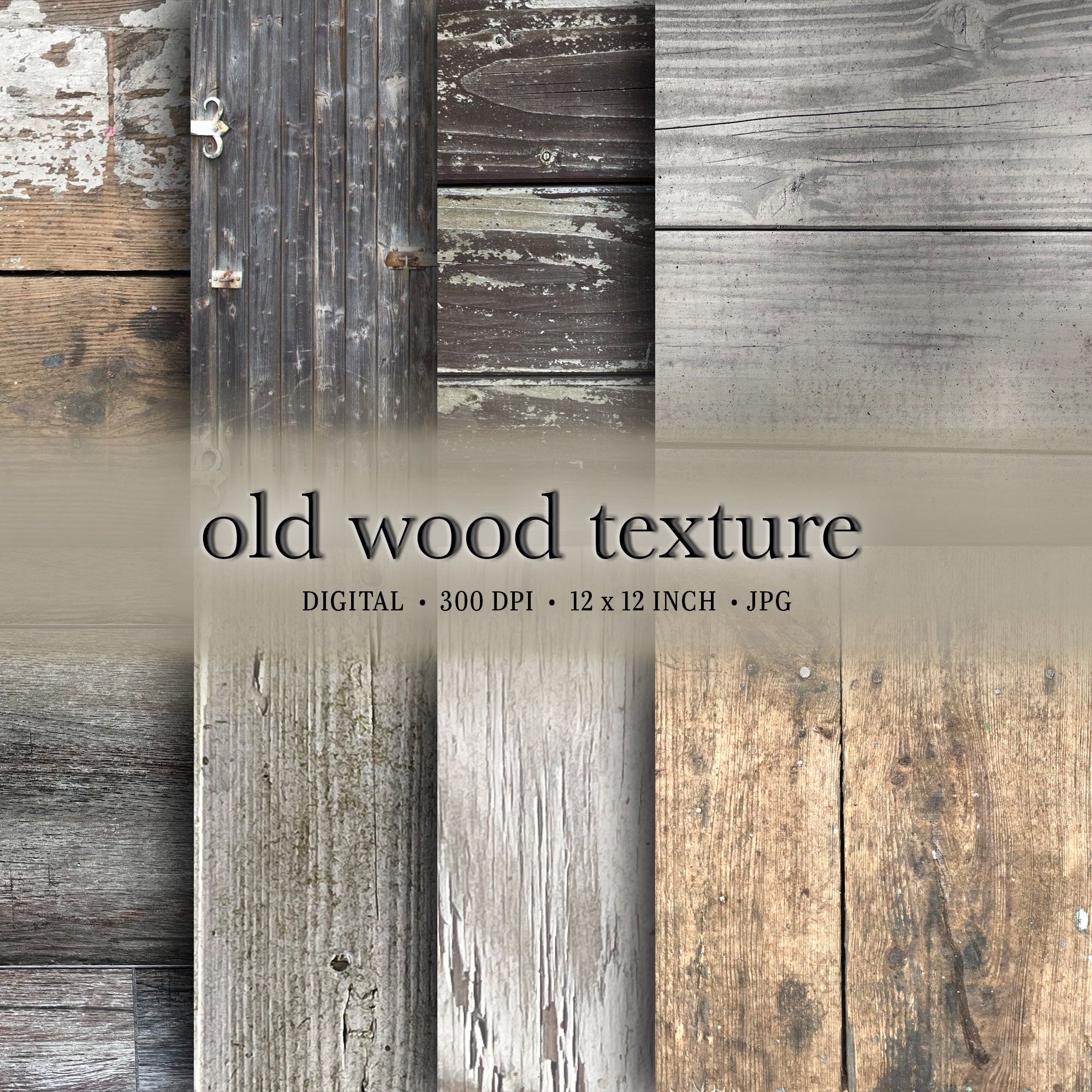 OLD WOOD Background Digital Papers Rustic Wood Texture Paper Real Wood ...