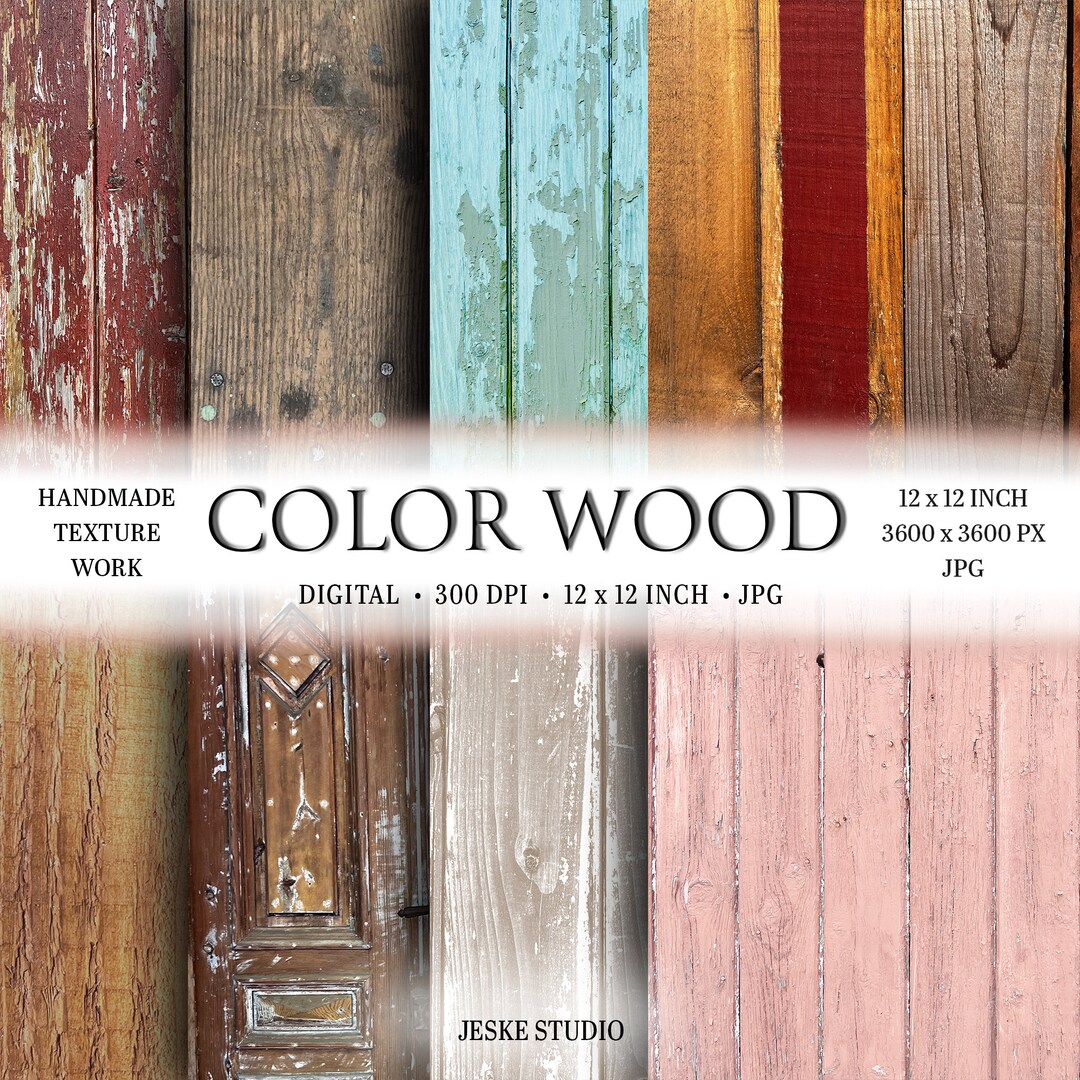 TOP Texture Color Wood Digital Papers for Scrapbooking JPG DIY Craft ...