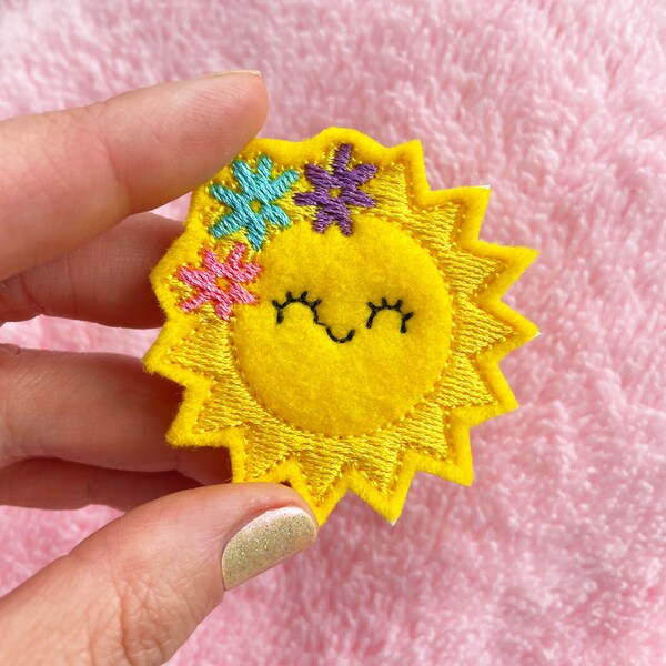 Sun Felt Applique - Etsy
