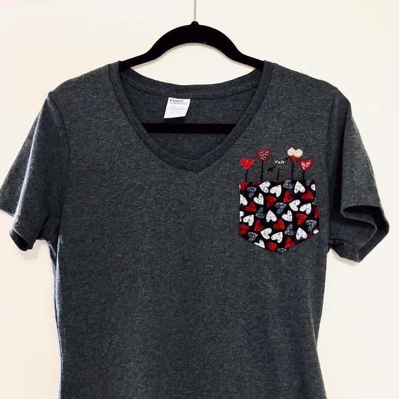 Embroidered Pocket - Etsy