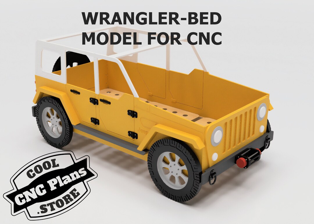 Jeep Wrangler Bed for Kids 1900x900 Mm. Plans, Models for Cnc Milling ...