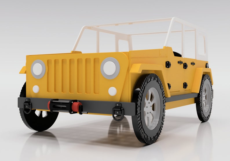 Jeep Wrangler Bed for Kids 1900x900 Mm. Plans, Models for Cnc Milling ...
