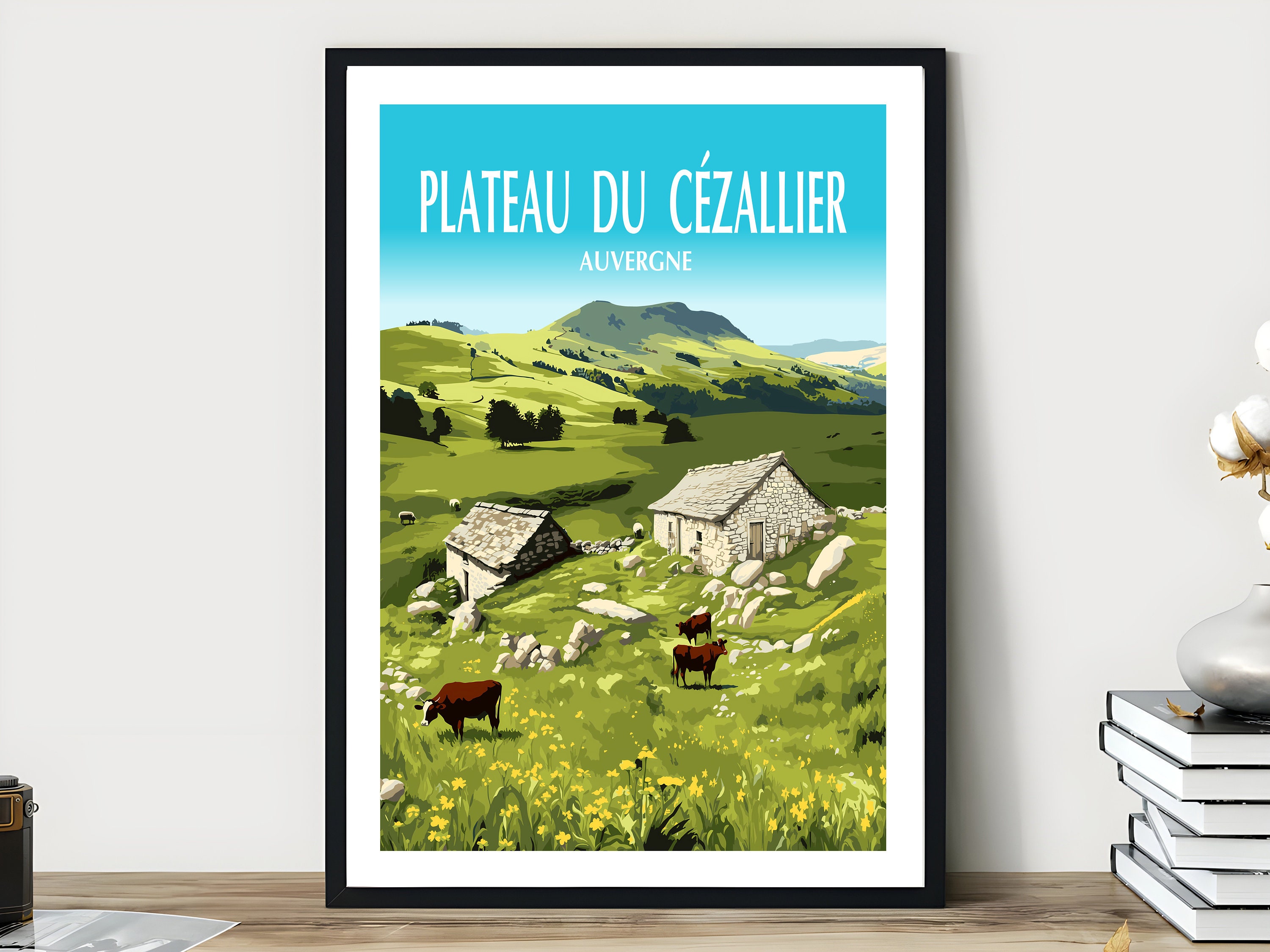 Poster Massif/ Plateau Du Cezallier, Issoire, Massif Central, Buron ...