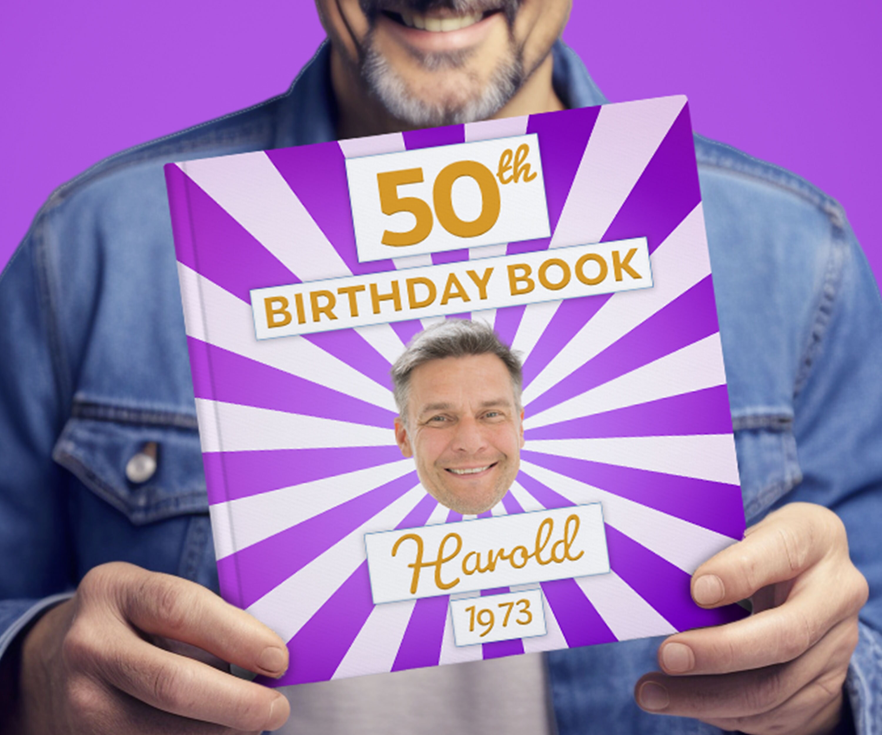 Personalised 50th Birthday Book 50th Birthday Gift Happy - Etsy