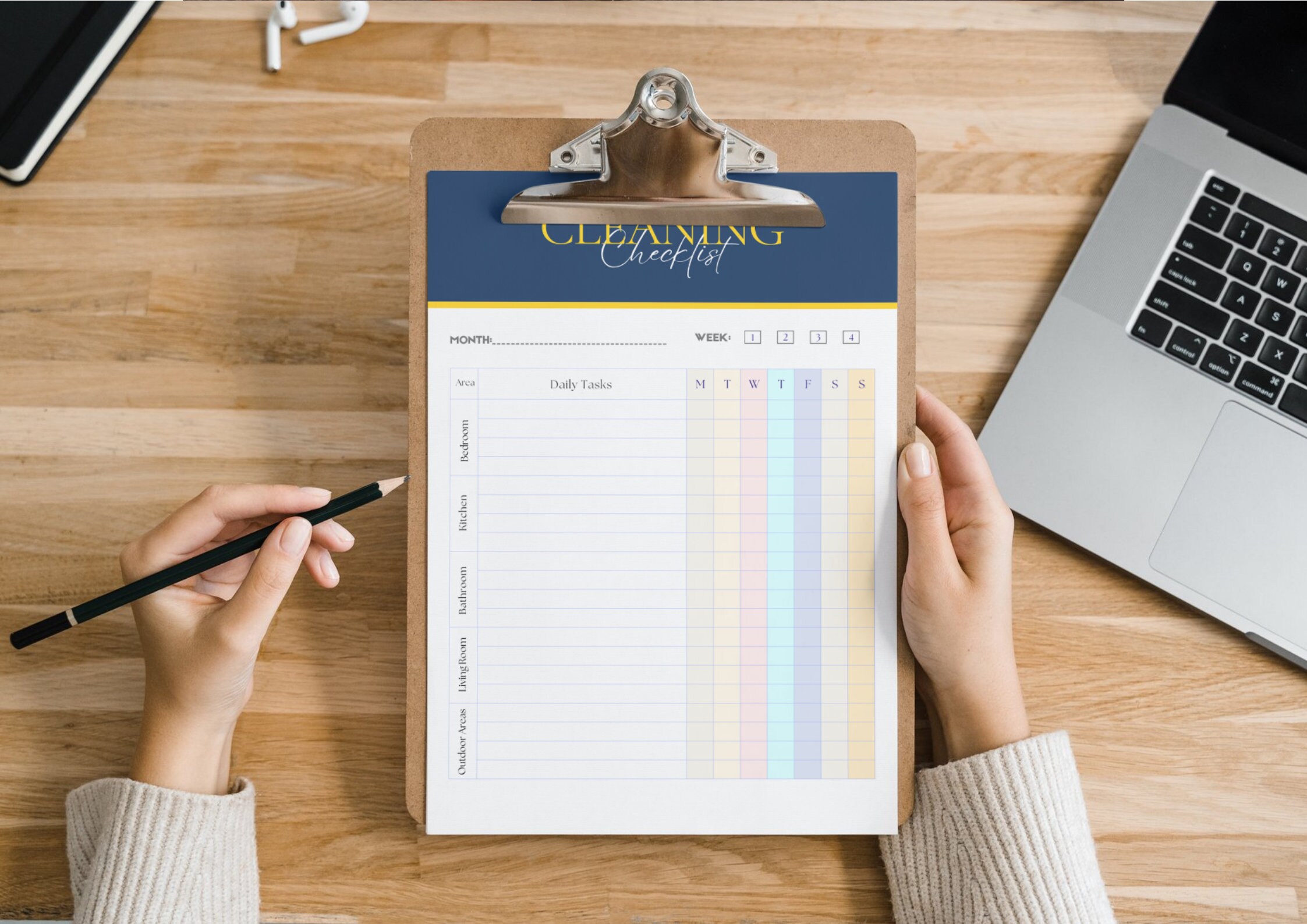 Editable Cleaning Planner, Pre-filled Checklist (digital Download PDF ...