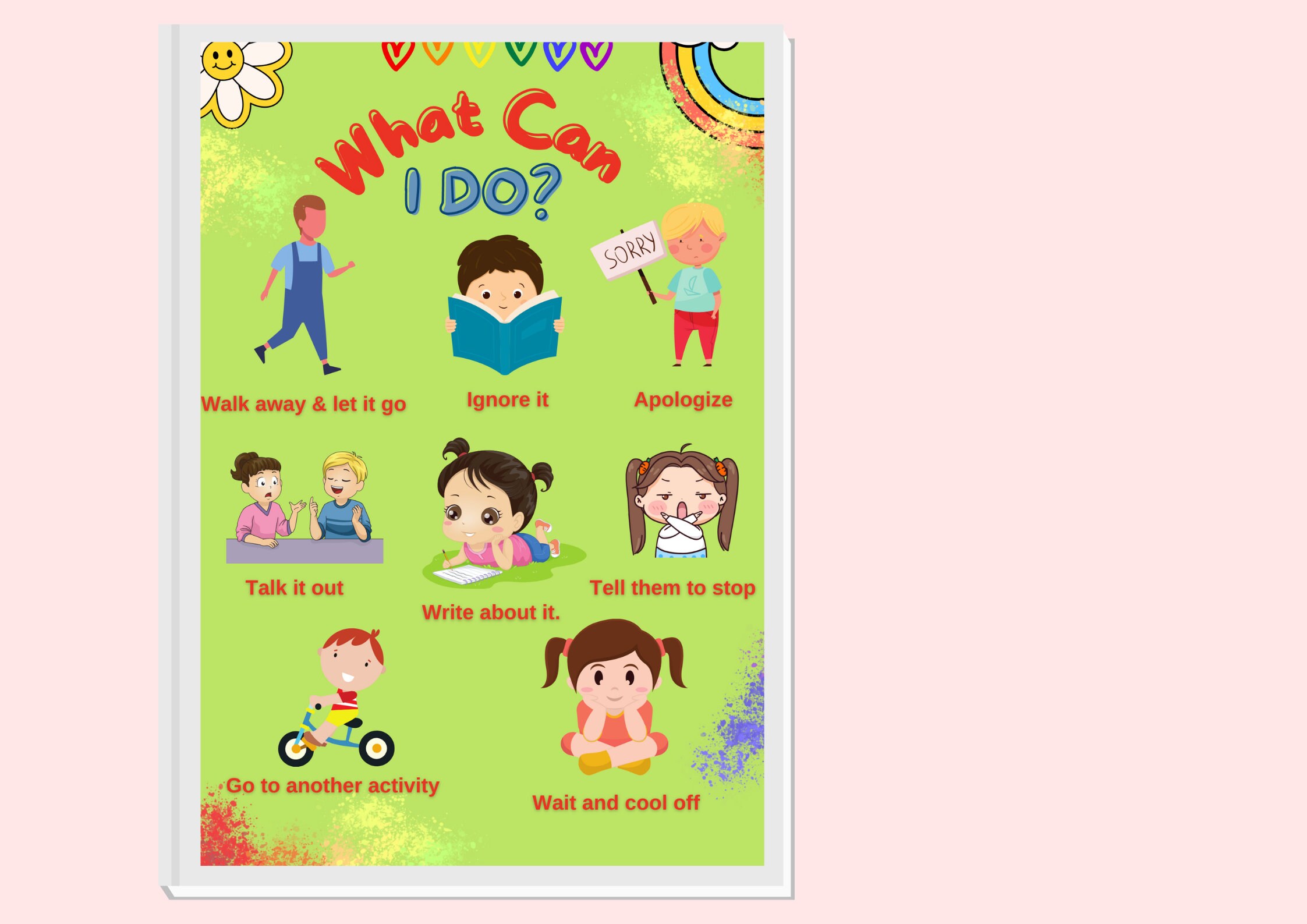 What Can I Do Problem Solving Poster for Kids Classroom Management ...
