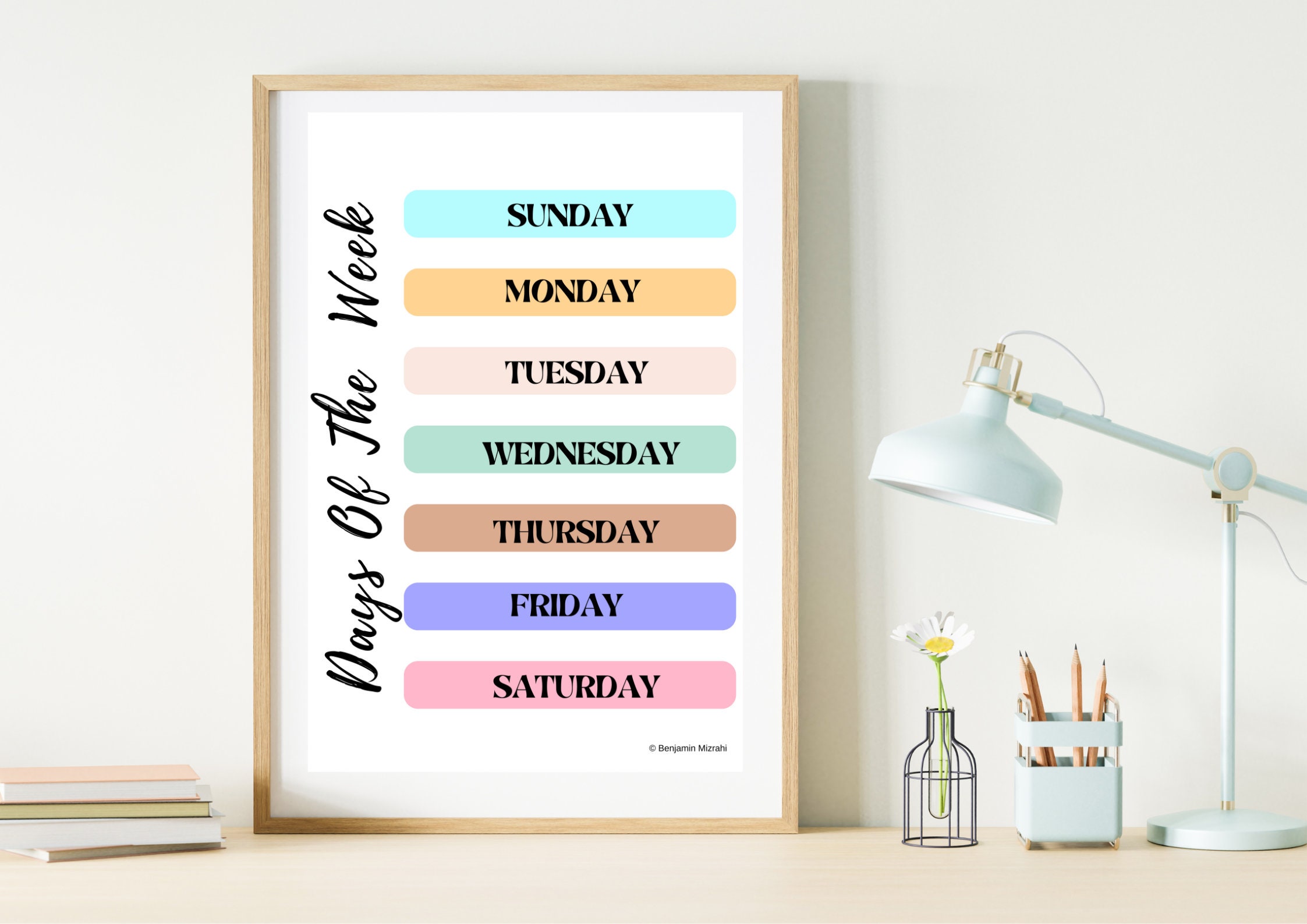 Days of the Week Printable, Learning the Seven Days of the Week, School ...