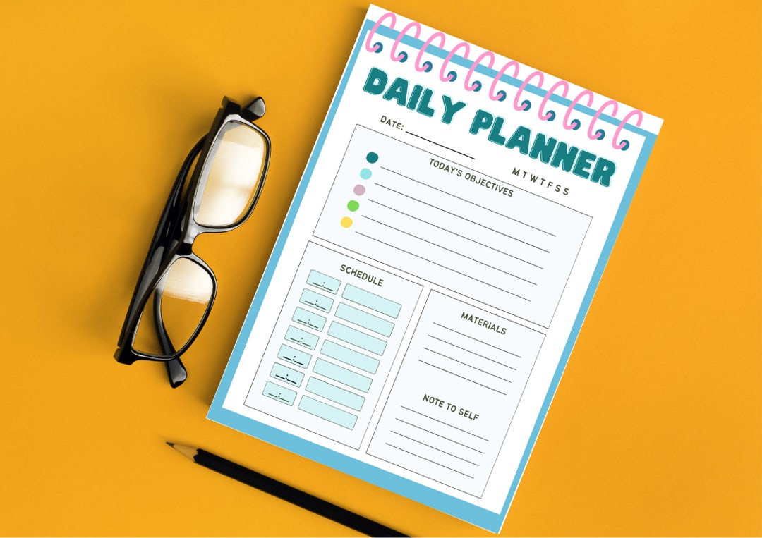 Editable Daily Planner Template, Daily Schedule, Printable Daily ...