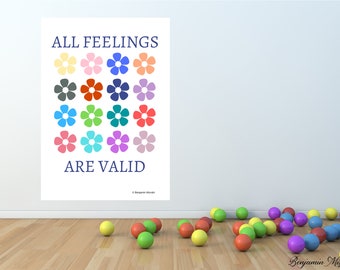 Feelings Are Valid Poster - Etsy