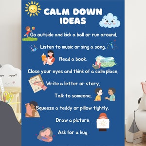 9 Calming Techniques - Calm Down Corner Posters Educational Wall Art ...