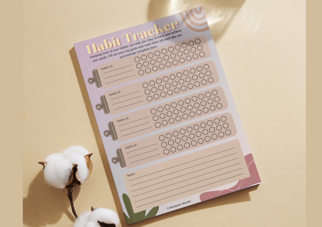 Daily Habit Tracker Printable | Everyday Habit Tracker | Goodnotes ...