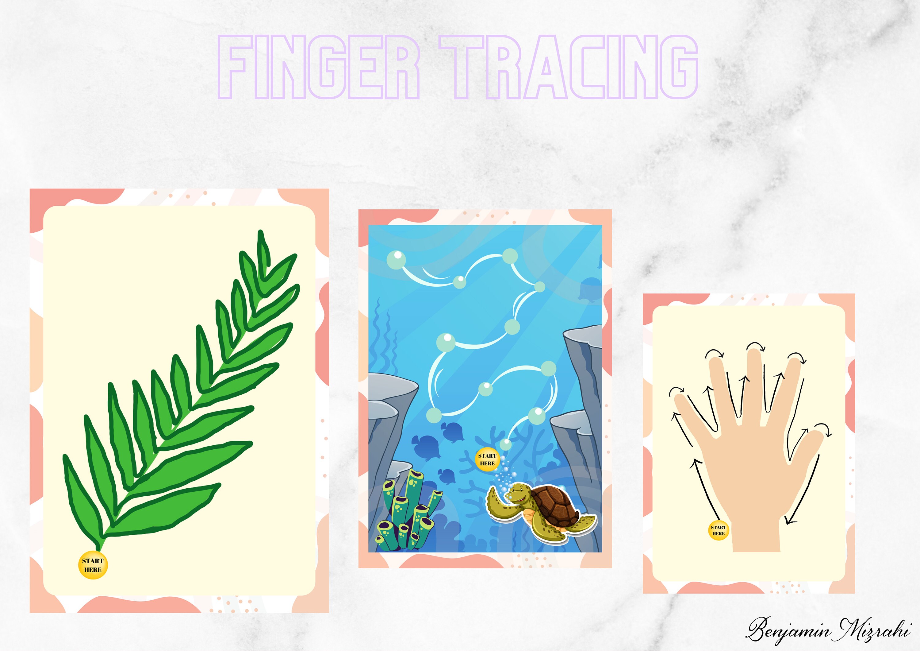 Finger Tracing Calming Cards, Printable Mindfulness Flash Card, Calm ...