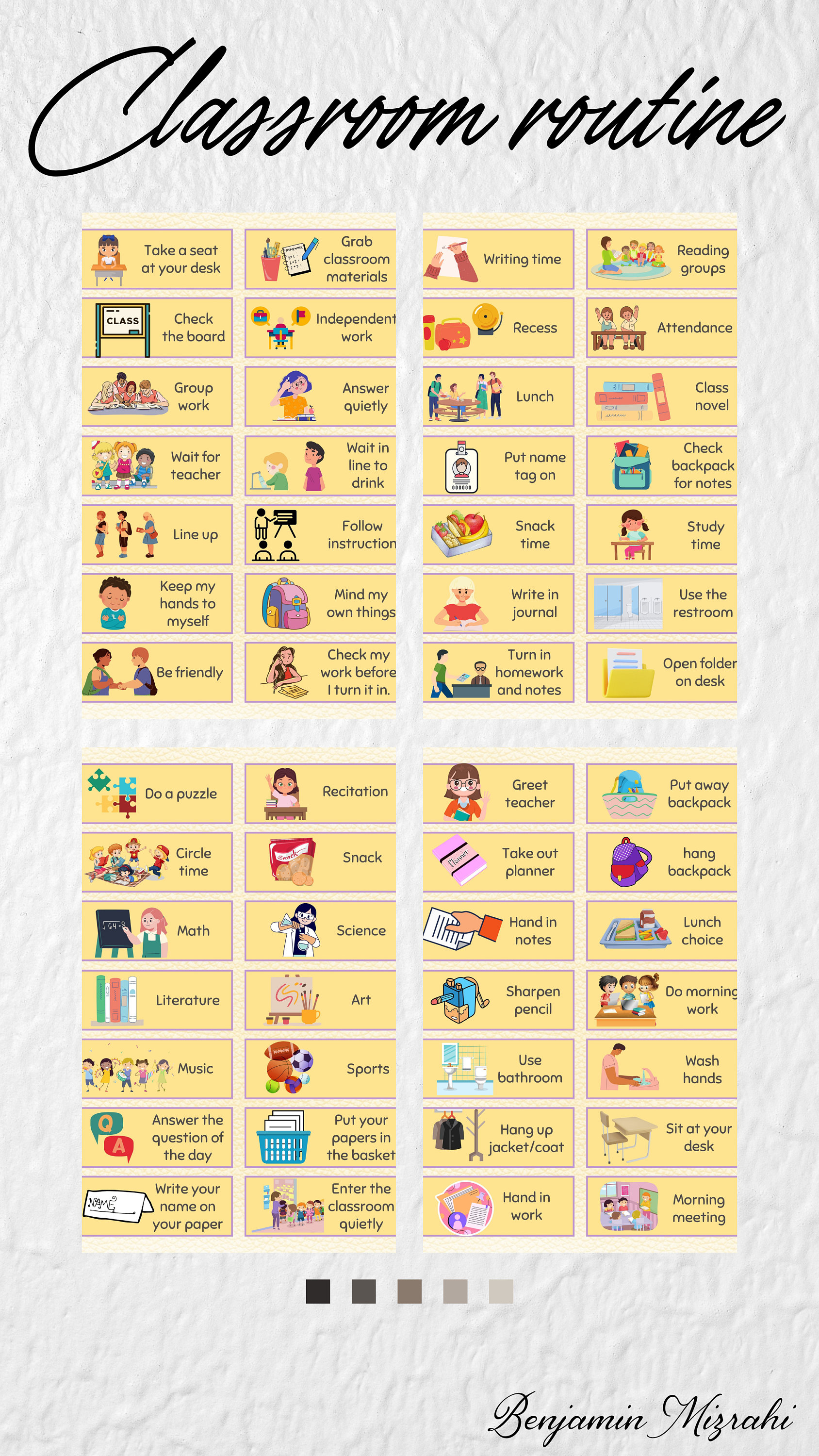 Classroom Routine Cards I Visual Schedule Cards| Toddler Preschool ...